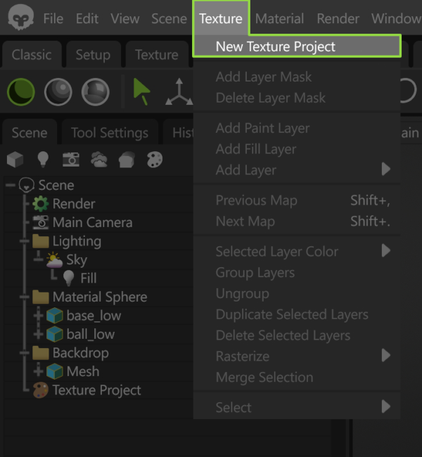 Introduction to Texture Projects - Marmoset Toolbag Documentation